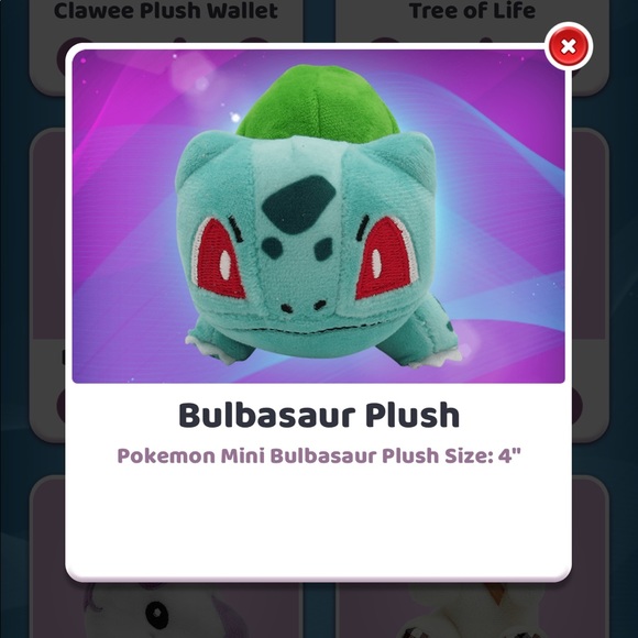Toys | Pokmon Mini Bulbasaur 4 Plush Clawee Prize New | Poshmark